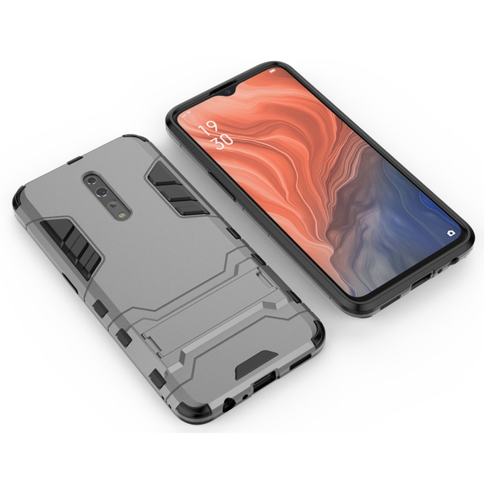 Slim Armour Tough Shockproof Case for Oppo Reno Z (Grey)